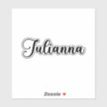 Julianna Name - Handwritten Calligraphy Sticker | Zazzle