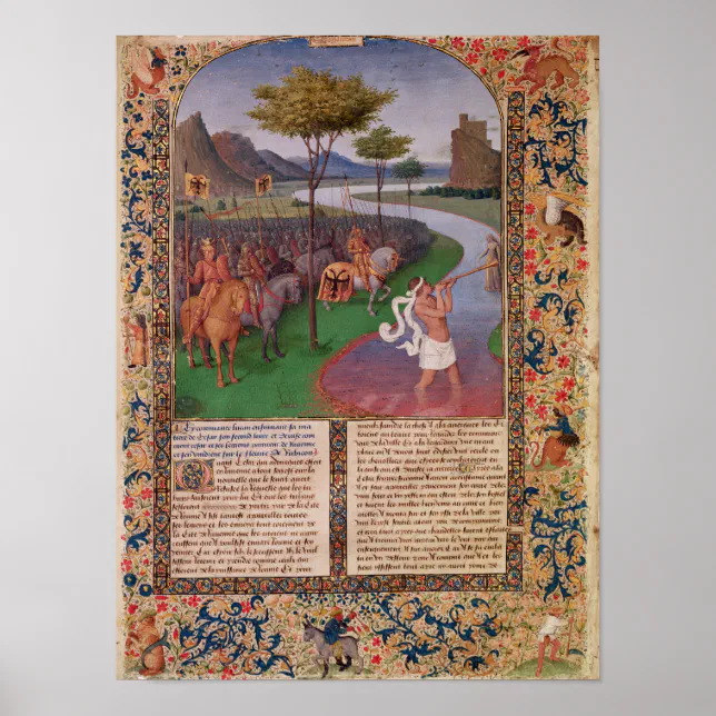 Julius Caesar Crossing the Rubicon, c.1470 Poster | Zazzle