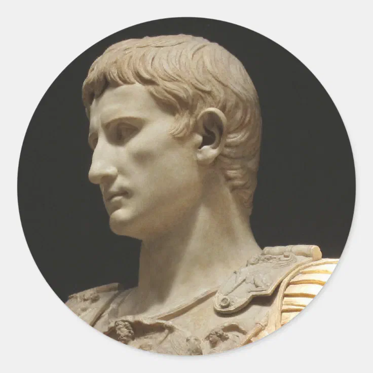 Julius Caesar image picture Classic Round Sticker | Zazzle
