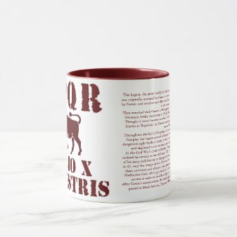 Julius Caesar's Famed 10th Roman Legion Bull Mug | Zazzle
