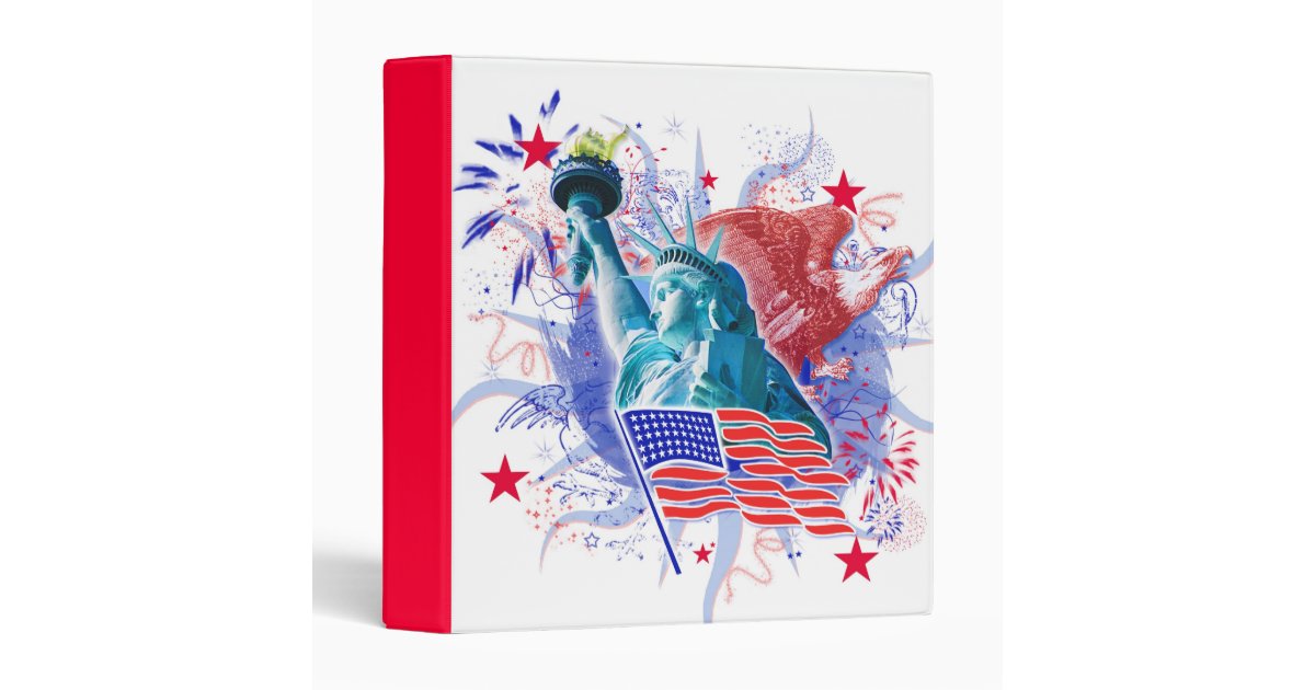 July 4th Patriotic Binder | Zazzle