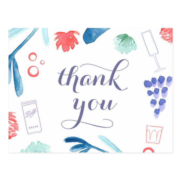 July 4th thank you postcard, stars and stripes postcard | Zazzle.com