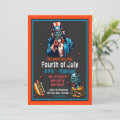 July 4th Zombie Uncle Sam Invitation | Zazzle