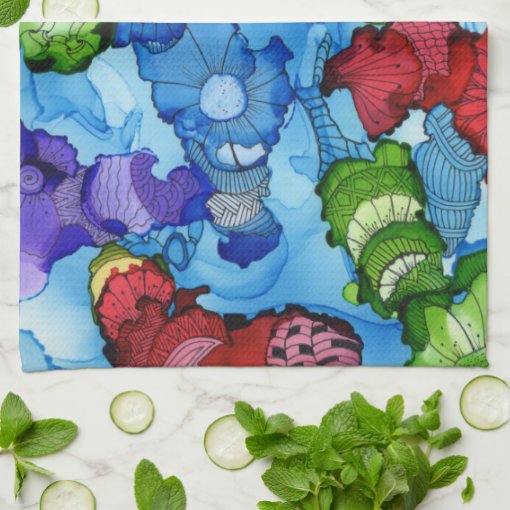 Jumble Kitchen Towel | Zazzle