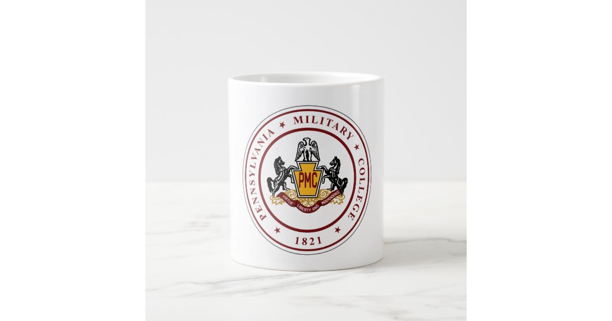 + JUMBO 20 oz White PMC SEAL Mug | Zazzle