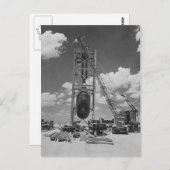 Jumbo Atomic Bomb Positioned for Trinity Test Postcard | Zazzle
