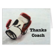 Jumbo Boxing Themed Thank You Card to Coach | Zazzle