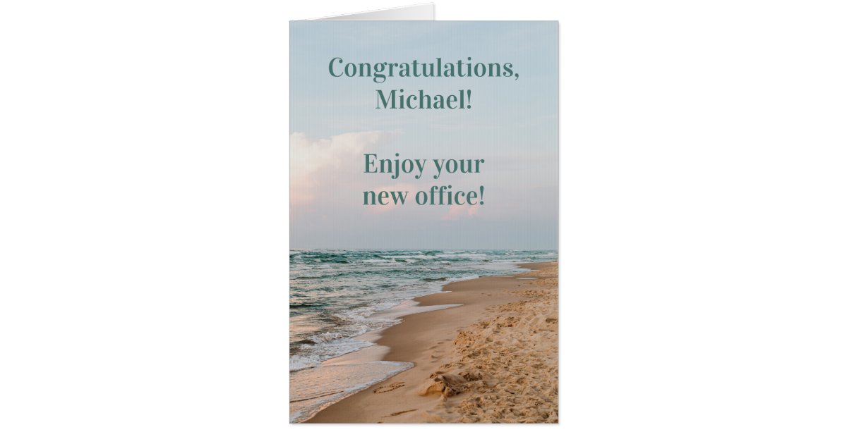 Jumbo Funny Beach Retirement Card | Zazzle