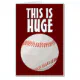 JUMBO HUGE WEDDING BASEBALL COUPLE CONGRATULATIONS CARD | Zazzle
