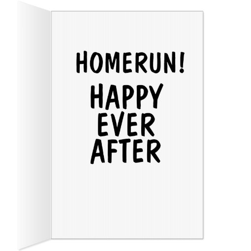 JUMBO HUGE WEDDING BASEBALL COUPLE CONGRATULATIONS CARD | Zazzle