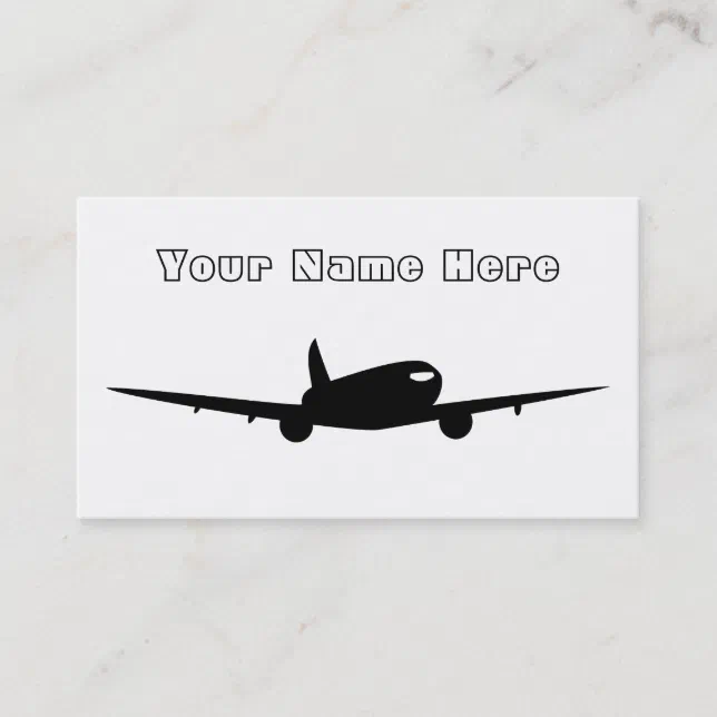Jumbo Jet Business Card | Zazzle