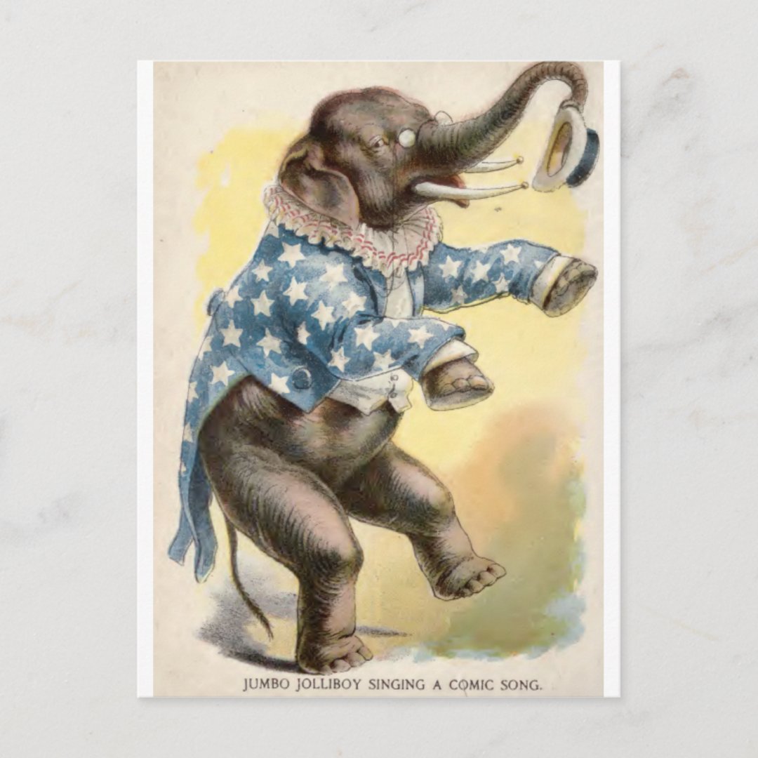 Jumbo Jolly Boy Holiday Postcard | Zazzle