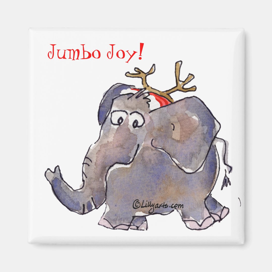 Jumbo Joy Elephant Magnet | Zazzle