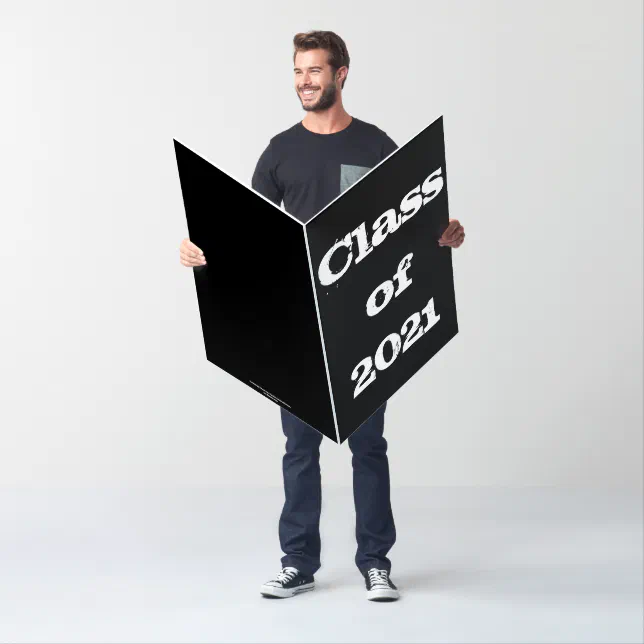 Jumbo Personalized Graduation card class of 2021 | Zazzle