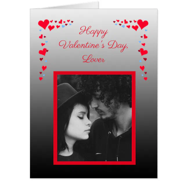 Jumbo Personalized Photo Valentines Day "Card Card | Zazzle