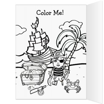 Jumbo Pirate Themed Birthday Card | Zazzle