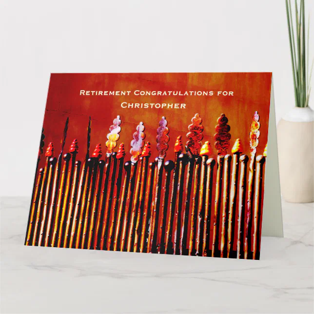 JUMBO Retirement Congratulations Personalized Card | Zazzle