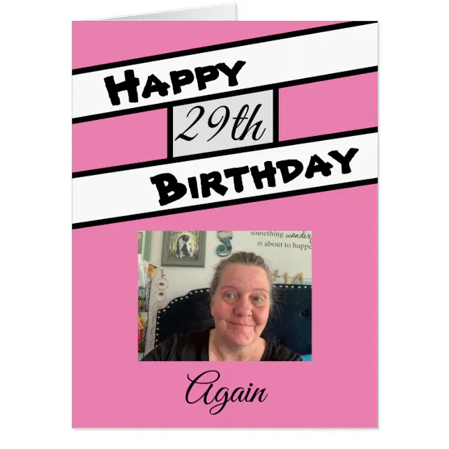 Jumbo Sized Personalized Photo Happy Birthday Card | Zazzle