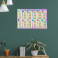 Jumbo Unicorn Multiplication Table Poster | Zazzle