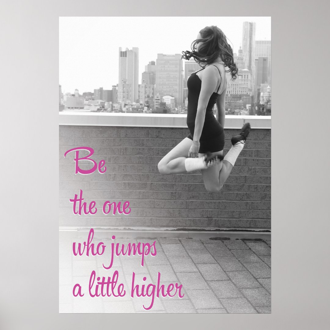 Jump a Little Higher Ceili Moore Irish Dance Poster | Zazzle
