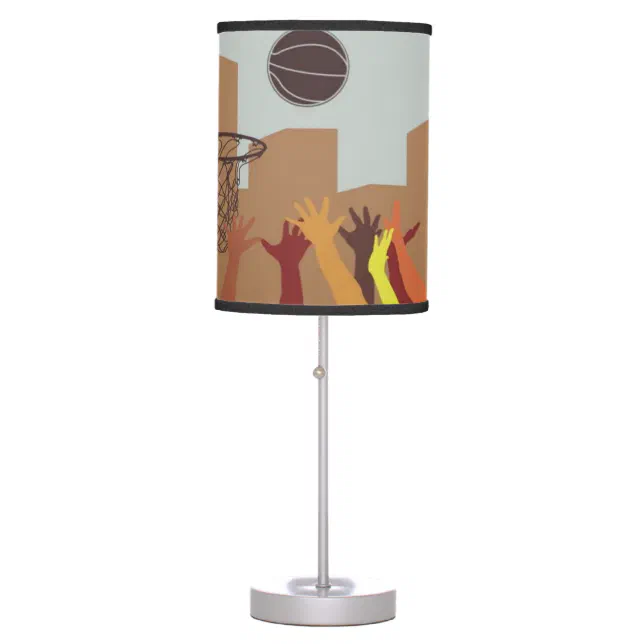 Jump Ball Basketball Table Lamp | Zazzle