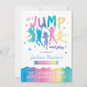 Jump Birthday Invitation | Zazzle