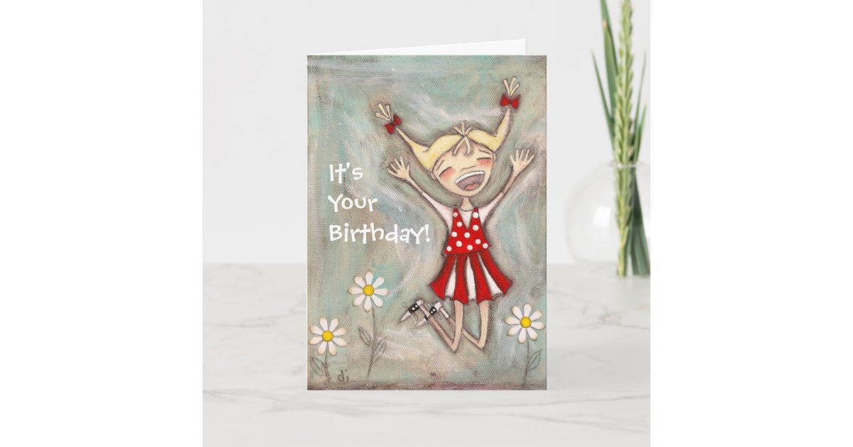 Jump for Joy - Birthday Card | Zazzle