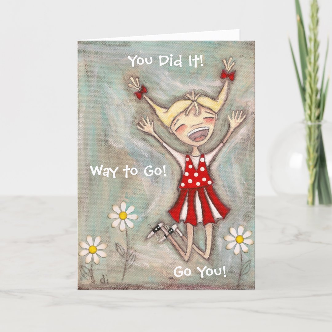Jump for Joy - Congratulations Card | Zazzle