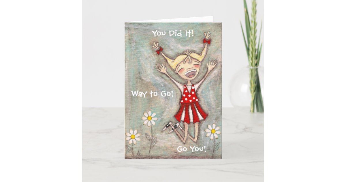 Jump for Joy - Congratulations Card | Zazzle