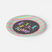 Jump paper plate / trampoline paper plate | Zazzle