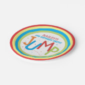 Jump Party Trampoline Birthday Party Paper Plate | Zazzle