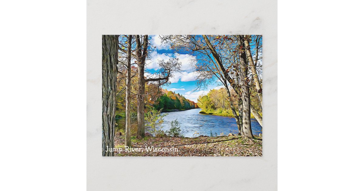 Jump River, Wisconsin Scenic View Postcard | Zazzle