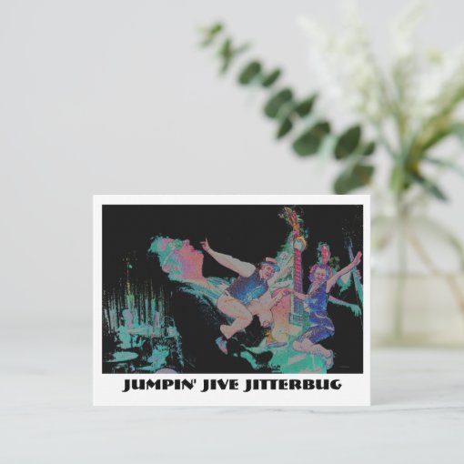 Jumpin' Jive Jitterbug Postcard | Zazzle