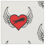 German Shepherd Dog Silhouettes GSD Pattern Fabric | Zazzle.com