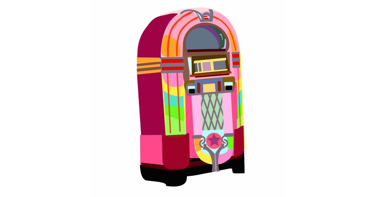 Jumping Neon Fun Retro Art Jukebox Time Cutout | Zazzle
