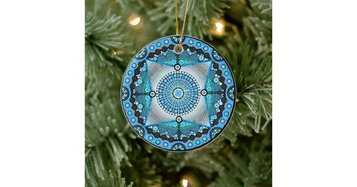 June Birthstone Moonstone Mandala Ornament | Zazzle