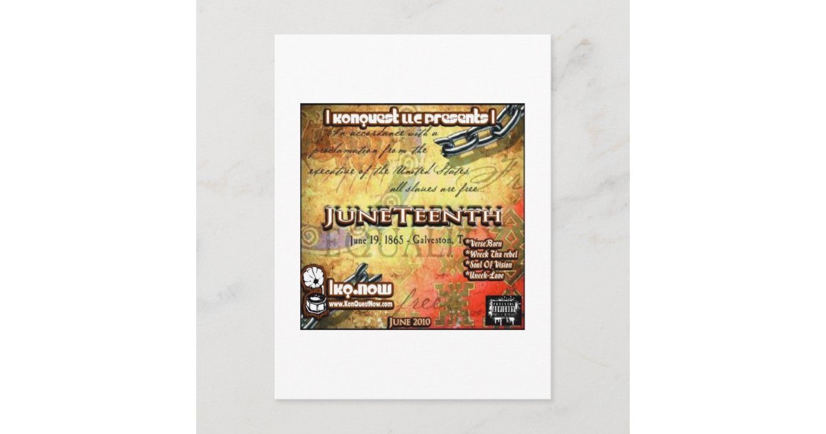 June - JuneTeenth Postcard | Zazzle