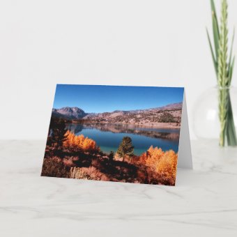 June Lake, Mammoth California Nature Card | Zazzle