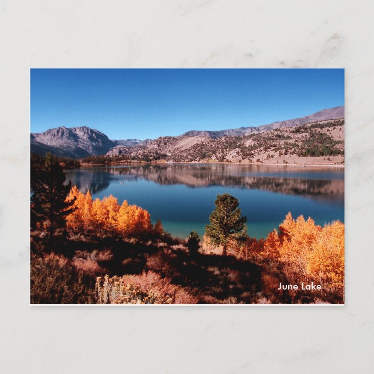 June Lake Mammoth Lakes California Postcard | Zazzle