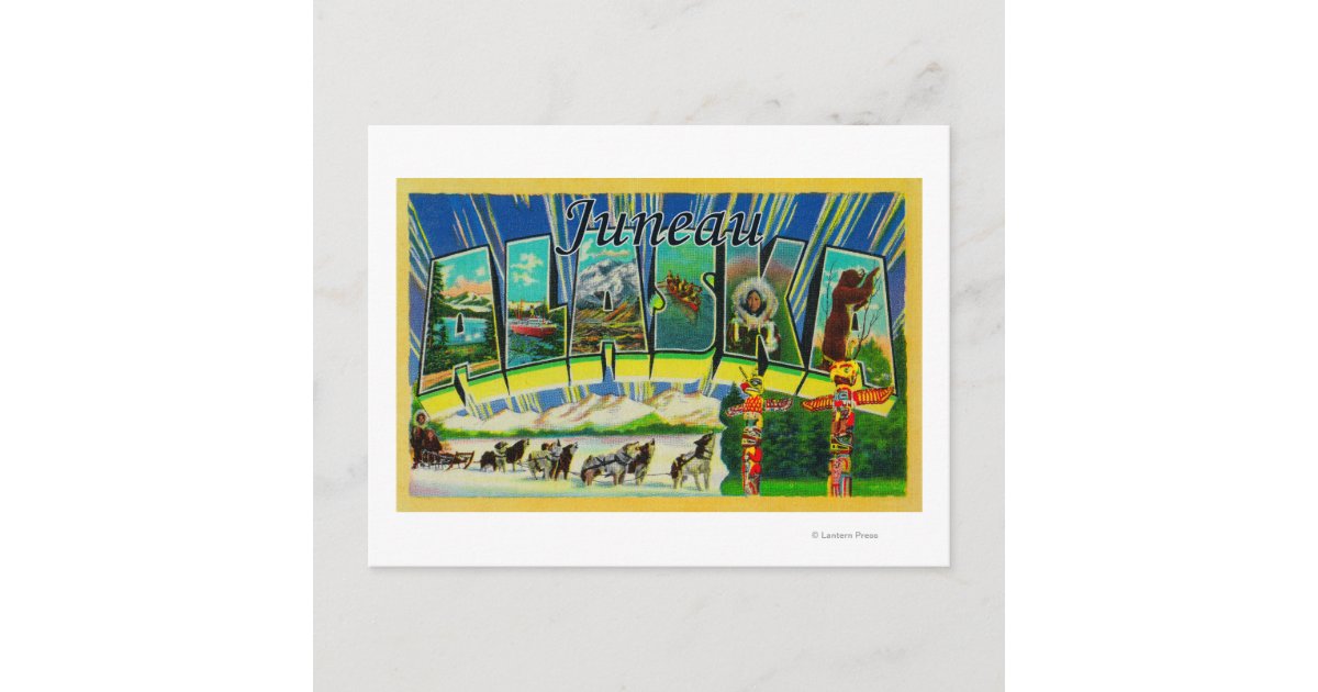 Juneau, AlaskaLarge Letter ScenesJuneau, AK Postcard | Zazzle