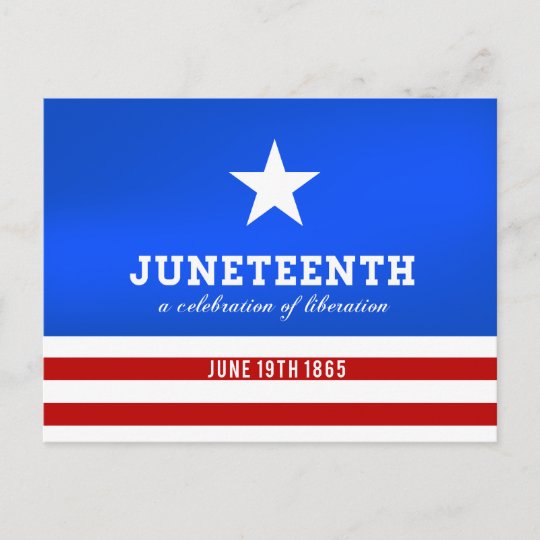 Juneteenth a Celebration of Liberation Invitation Postcard | Zazzle.com