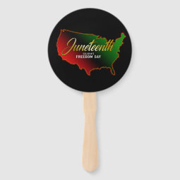Juneteenth Black Heritage Hand Fan | Zazzle