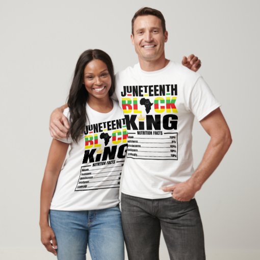 Juneteenth Black King Melanin Fathers Day Pride T-Shirt | Zazzle