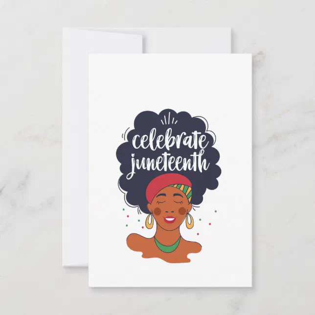 Juneteenth Celebrate Freedom Black History Pride Thank You Card | Zazzle