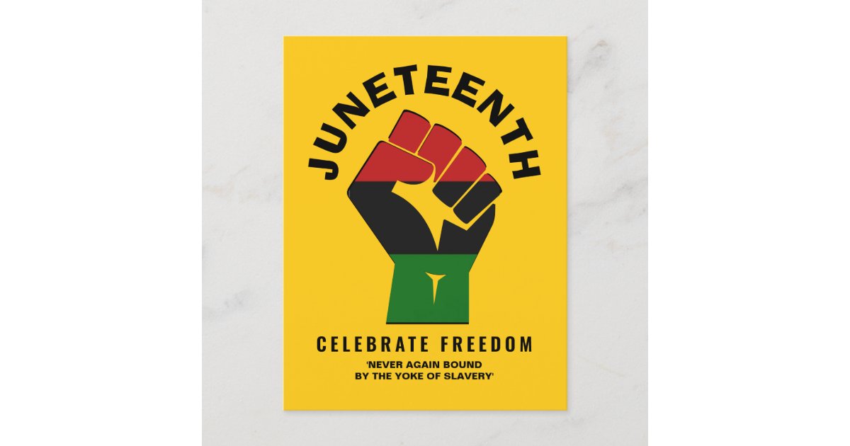 JUNETEENTH Celebrate Freedom Postcard | Zazzle
