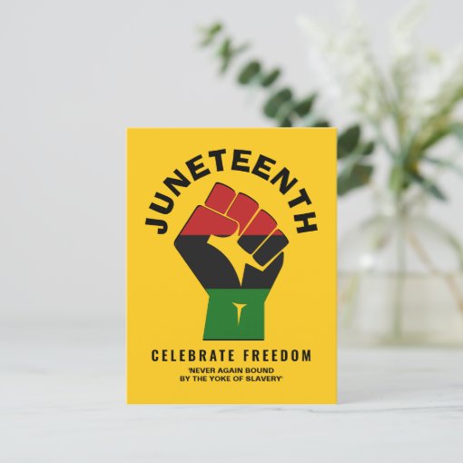 JUNETEENTH Celebrate Freedom Postcard | Zazzle