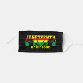 Juneteenth Celebrating Black Freedom 1865 Art Adult Cloth Face Mask ...