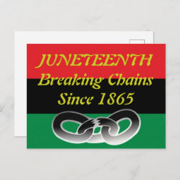 Juneteenth celebration post card | Zazzle