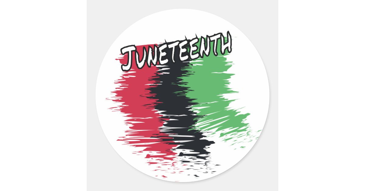 Juneteenth Classic Round Sticker | Zazzle