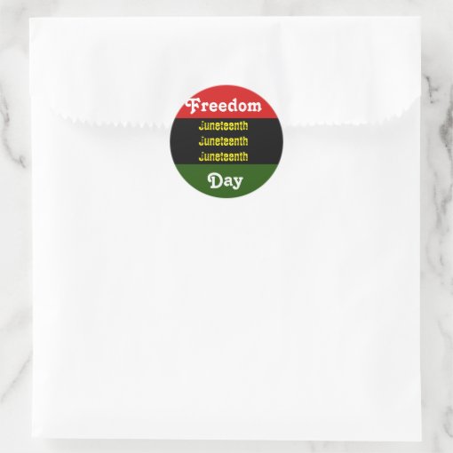 Juneteenth Classic Round Sticker | Zazzle